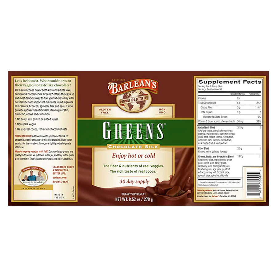 Barlean's Greens Chocolate Silk – Australian Muscle